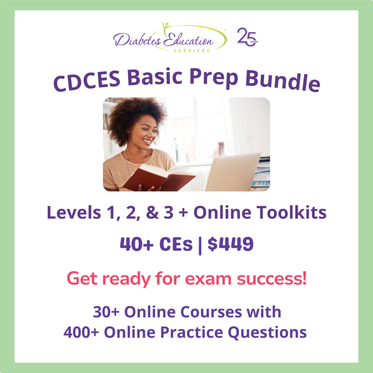 Preparing for the CDCES Exam FREE Webinar & Resource Page - Diabetes ...